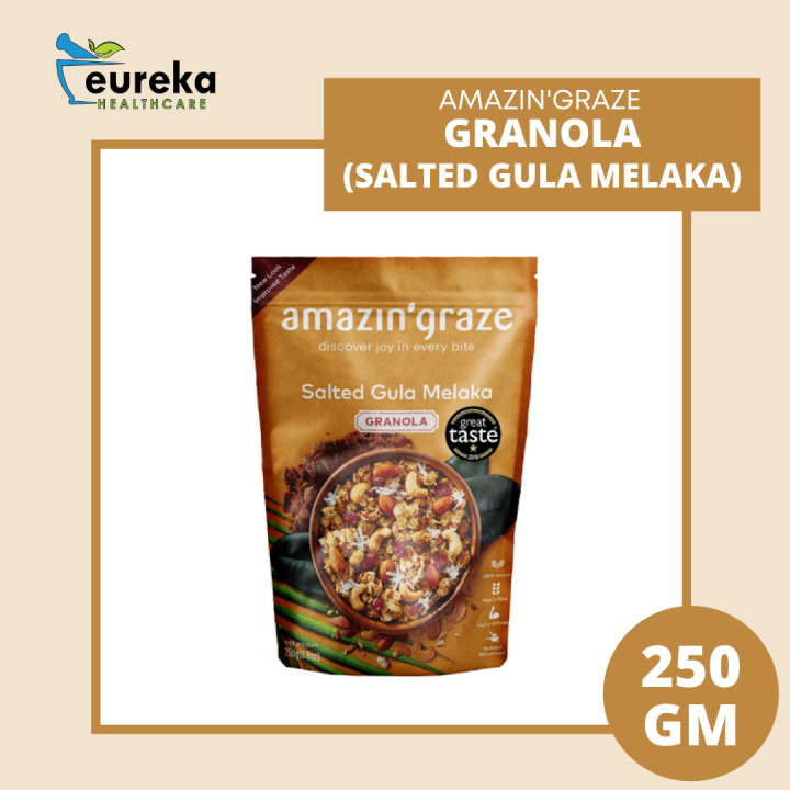 AMAZIN'GRAZE GRANOLA - SALTED GULA MELAKA 250G | Lazada