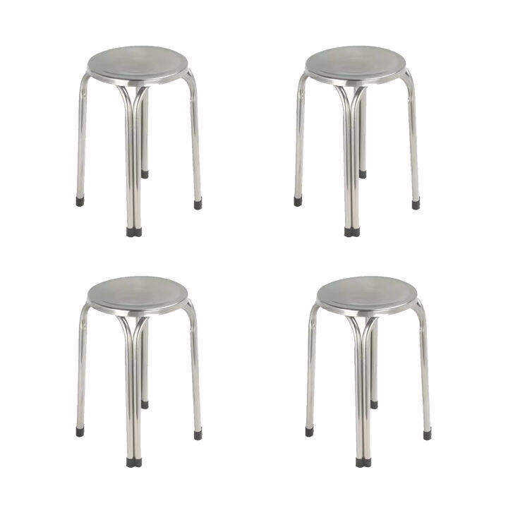 HOME ELEMENTS High Quality Pure Stainless Multi Purpose Stool 30cm x ...