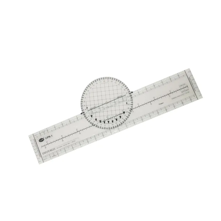 GuangquanStrade Clear Plotter Aviation Slide Rule Engineering Ruler for ...