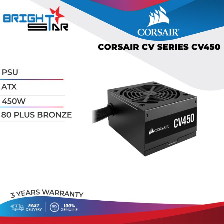 Corsair CV CV450 80 Plus Bronze Power Supply | Lazada