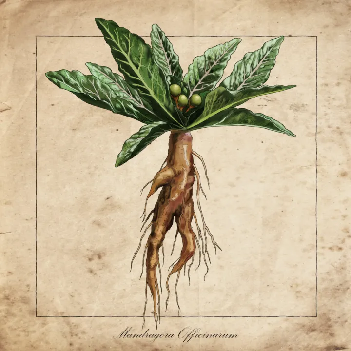 Mandrake Root herbal remedies (Mandragora officinarum/autumnalis ...