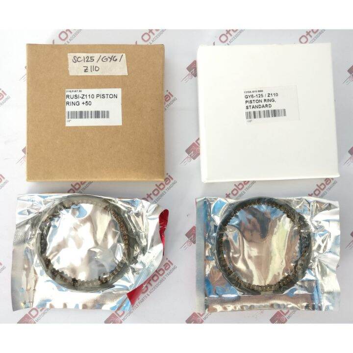 （New） Piston Ring for Rusi SC 125 / Z 110 / CD 110 / GY6 125 (STD. 0.50 ...