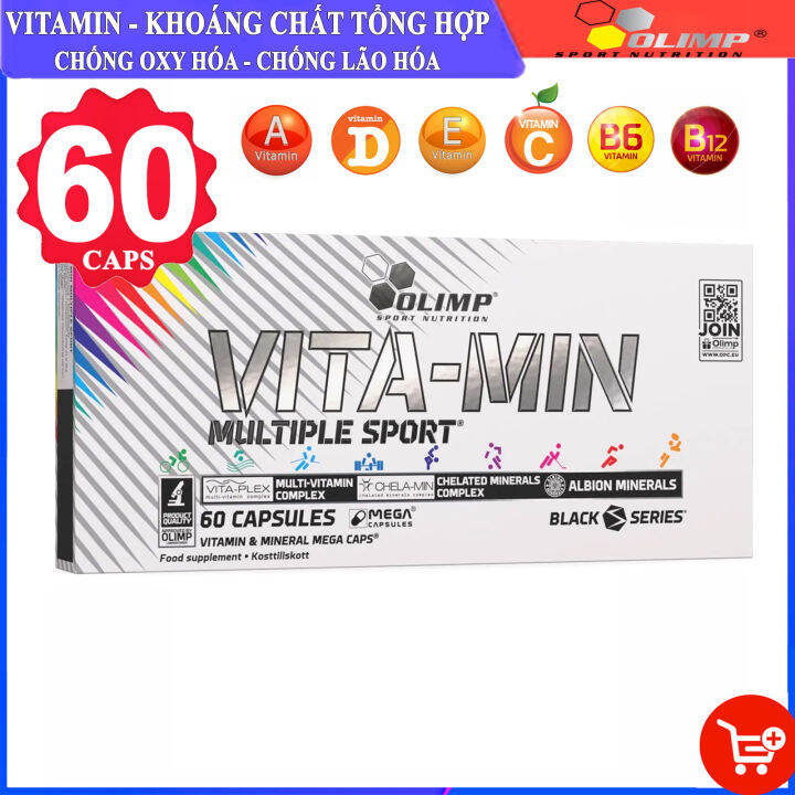 Viên VITAMIN MULTIPLE SPORT của Olimp Sport hộp 60 Viên hỗ trợ bổ sung ...