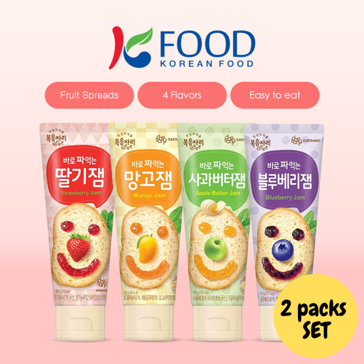 [Bokumjari](SET) Squeeze Jam 100g*2 packs / Fruit Spreads / Fruit Jam ...