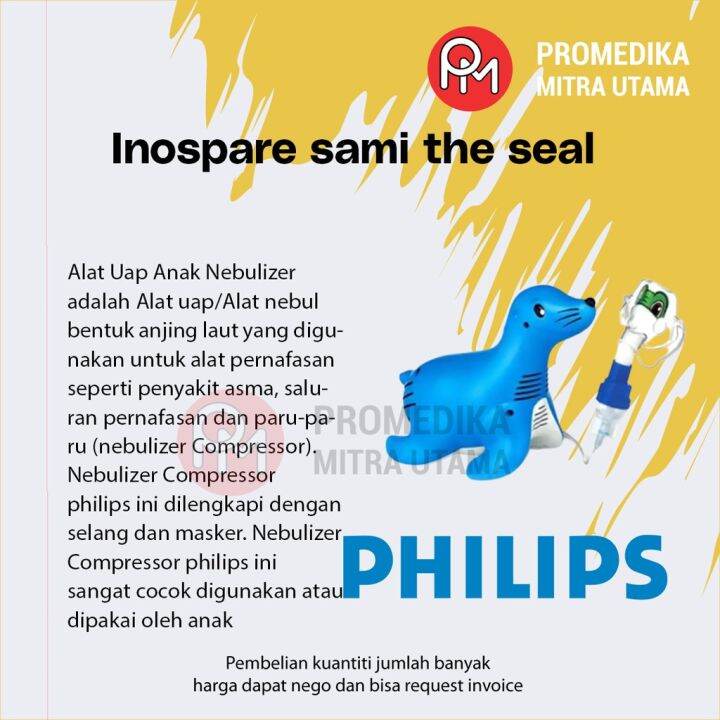 Innospire Sami The Seal Nebulizer Nebul Compressor Philips Anak ...