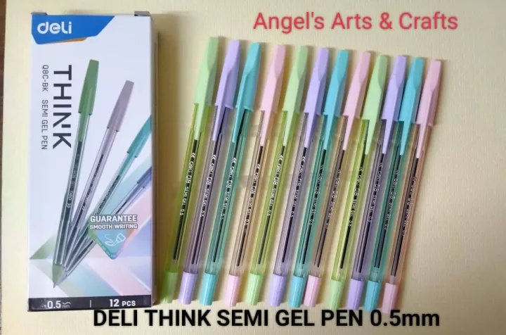 DELI THINK Semi-gel Ballpen (12pcs/box) | Lazada PH