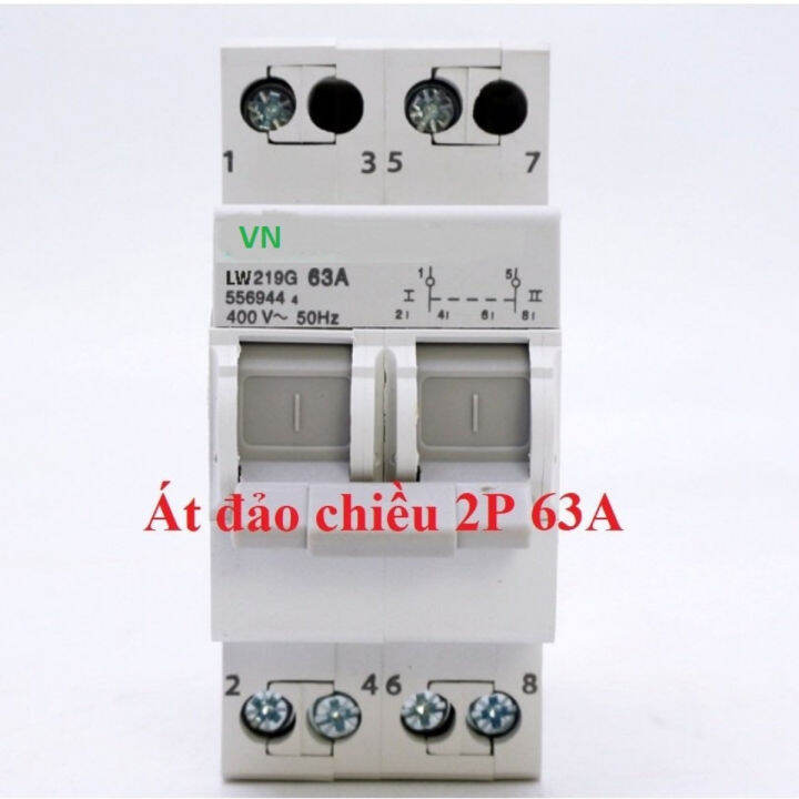 CB đảo chiều 2p 63a 220v - cầu dao đảo chiều dạng attomat 1 pha | Lazada.vn