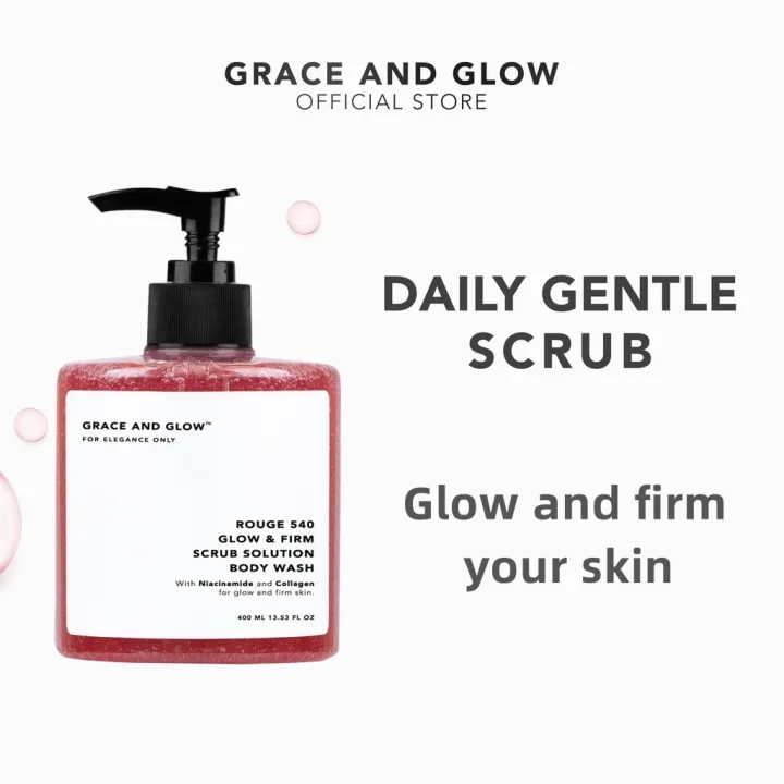 【new】 Grace And Glow Rouge 540 Scrub Solution Body Wash 400ml | Lazada PH