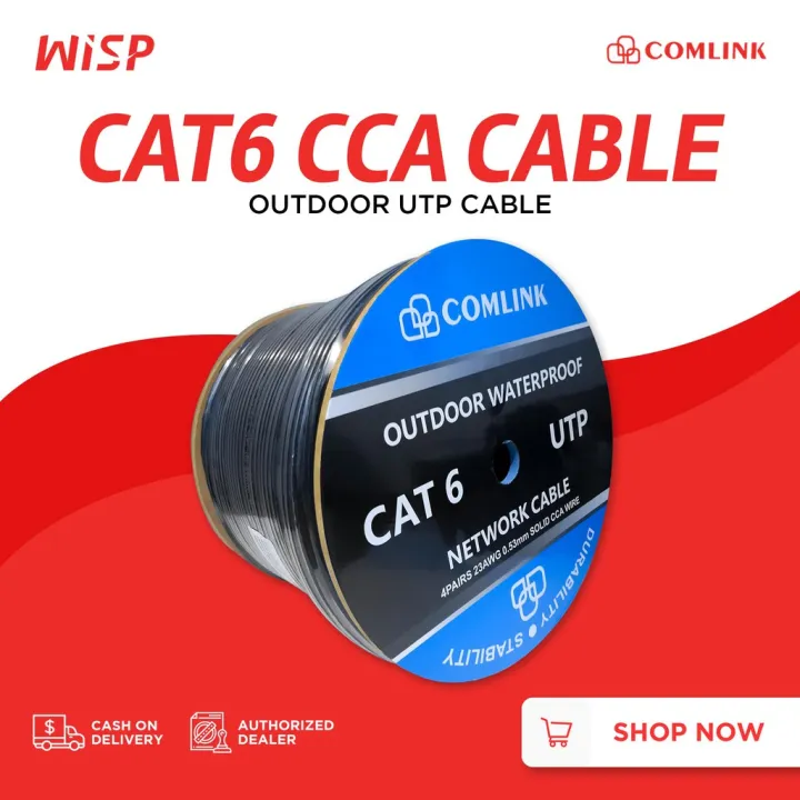COMLINK CAT6 Quality Outdoor UTP Ethernet LAN Cable 305m CCA material ...