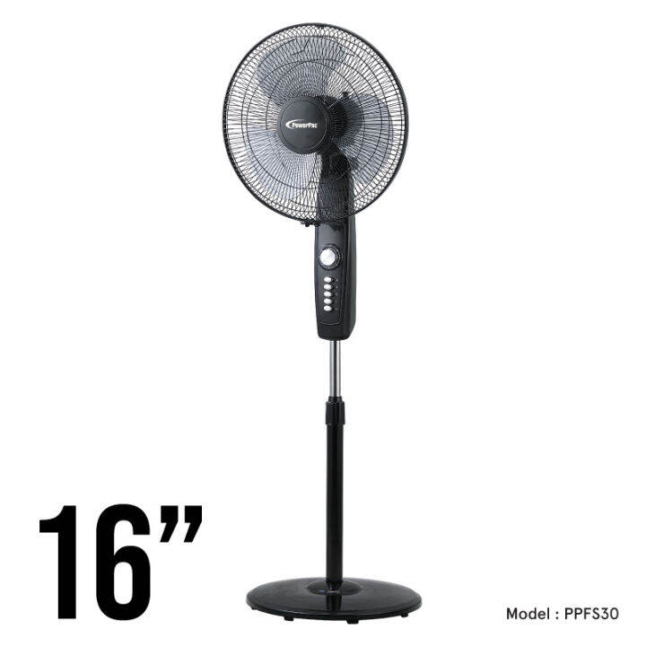 PowerPac Stand Fan With Timer 16 Inch (PPFS30) | Lazada Singapore