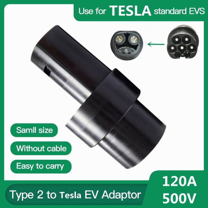 EVSE EV Adaptor Type 2 To Tesla Plug EV Adapter, Electric Cars Vehicle ...
