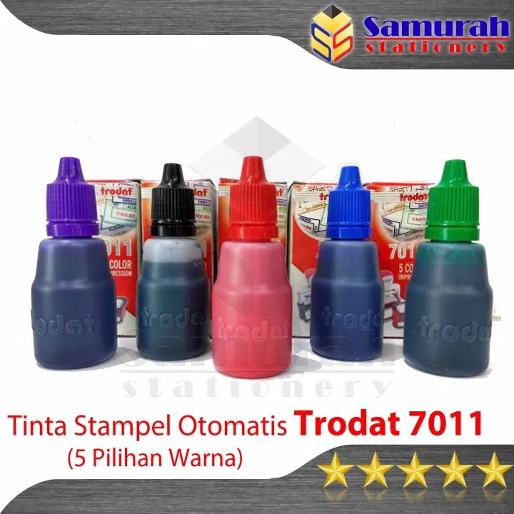 Isi ulang Tinta Cap Stampel Otomatis Trodat 7011 / Refill Stamp Ink 25 ...