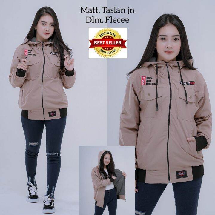 Jaket CEWEK WATERPROOF TERBARU GAYA CASSUAL 2021 | Lazada Indonesia