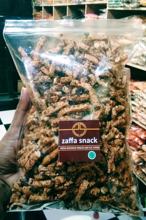Zaffa Snack / Basreng stick Pedas Daun jeruk / Cemilan Basreng stick ...