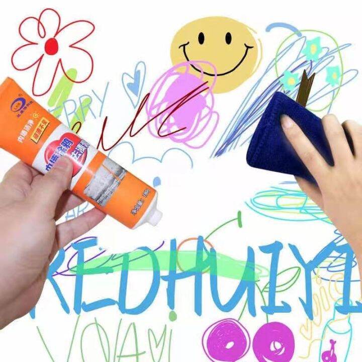 READY STOCK WALL STAIN REMOVER (180G) CREAM PASTE REMOVE DRAWING MARK ...