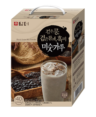 เครื่องดื่มเกาหลี ชาถั่วดำ งาดำ Black beans, black sesame seeds, black ...