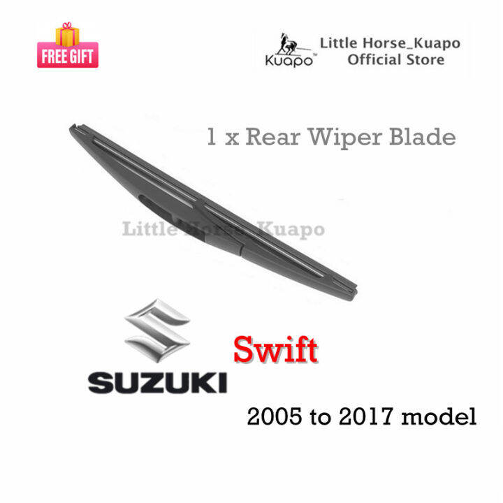(Kuapo Quality) Suzuki Swift Rear Wiper Blade for 2005 to 2017 model SX4 SPORT Hatchback HB Car ...