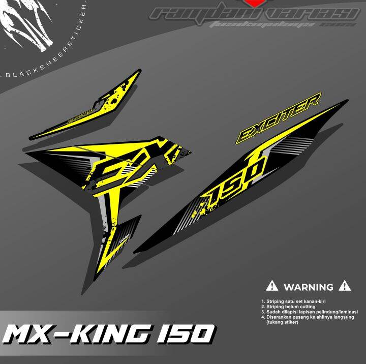 STRIPING MX KING 150 - STRIPING MX KING - STIKER MX KING 150 EXCITER ...