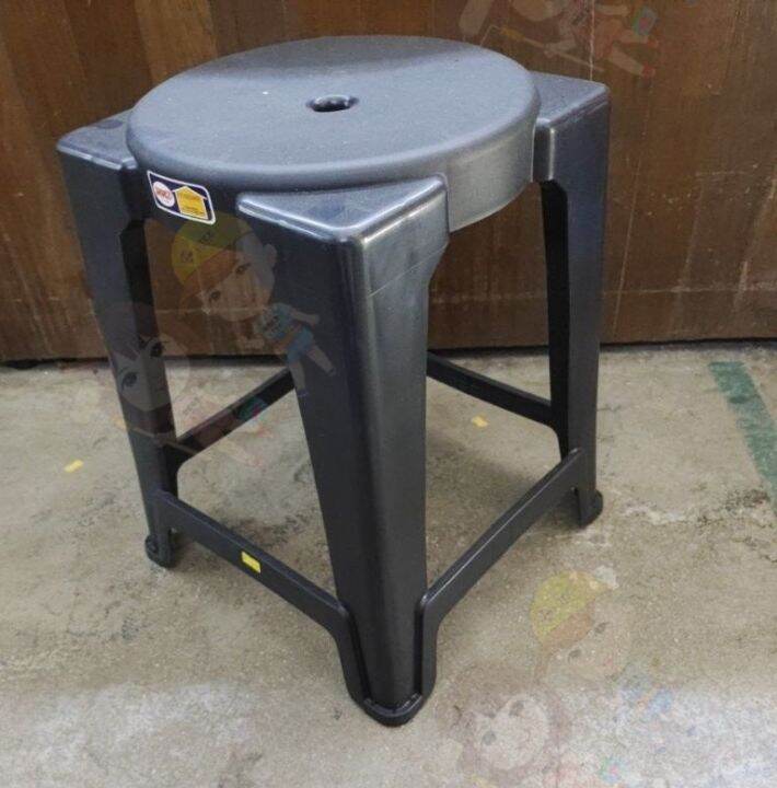 6 X RAYACO Stackable Heavy Duty Plastic Stool Chair Plastic Bench Guest Stool Kerusi Plastik ...