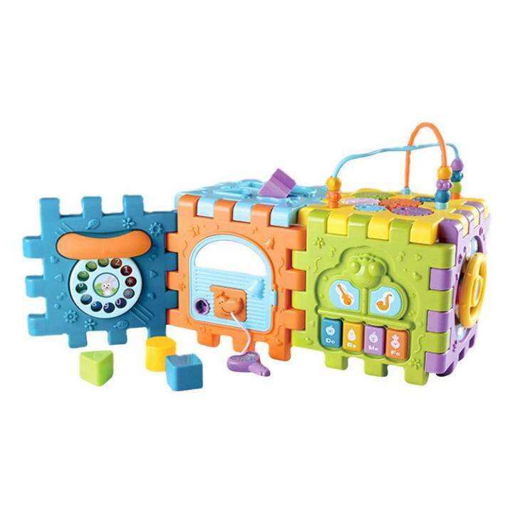 Babycube Toy 6 in 1 Activity Cube with Music Lights and Piano ...