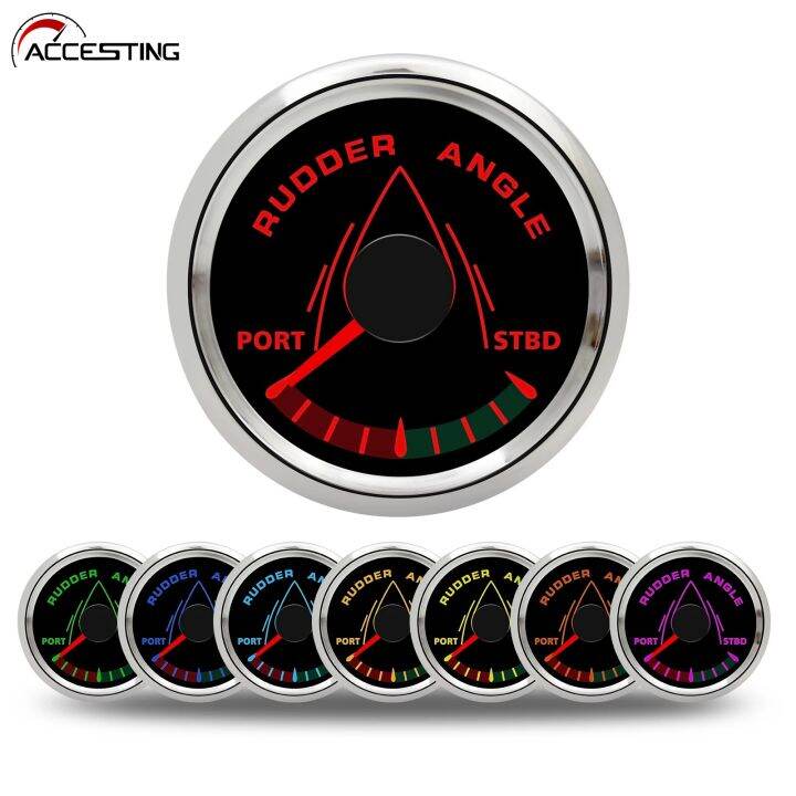 52mm Boat Marine Rudder Angle Indicator 0-190 ohm With Rudder Angle ...