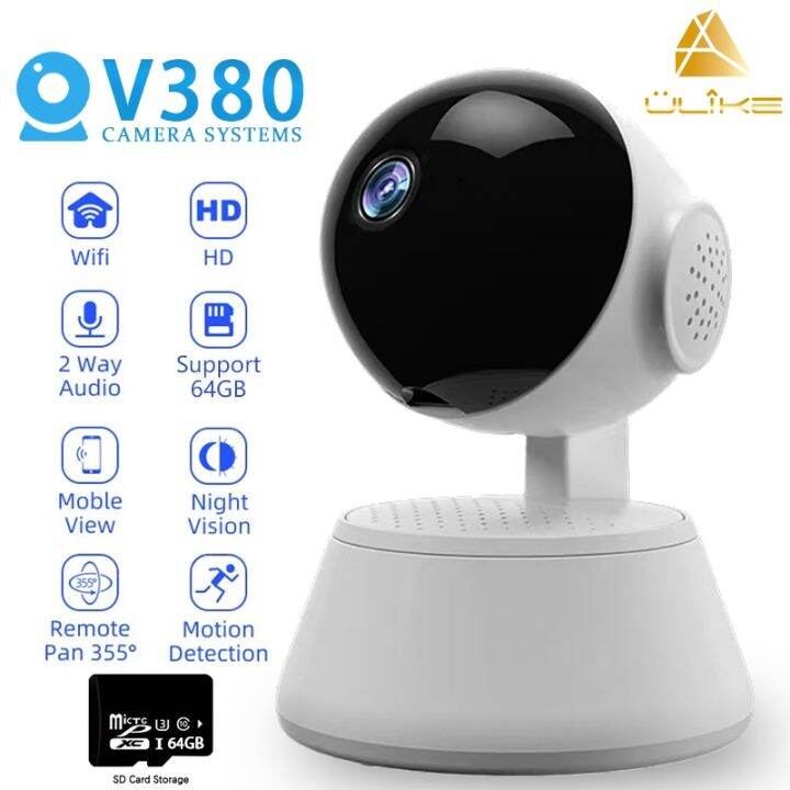 Ulike Night Vision Cctv Camera Wifi Connect To Cellphone Hd Wifi V380 ...