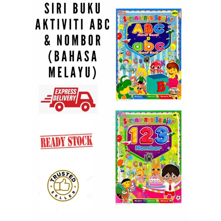 BELAJAR MENULIS NOMBOR 123, ABC HURUF BESAR & KECIL | Lazada
