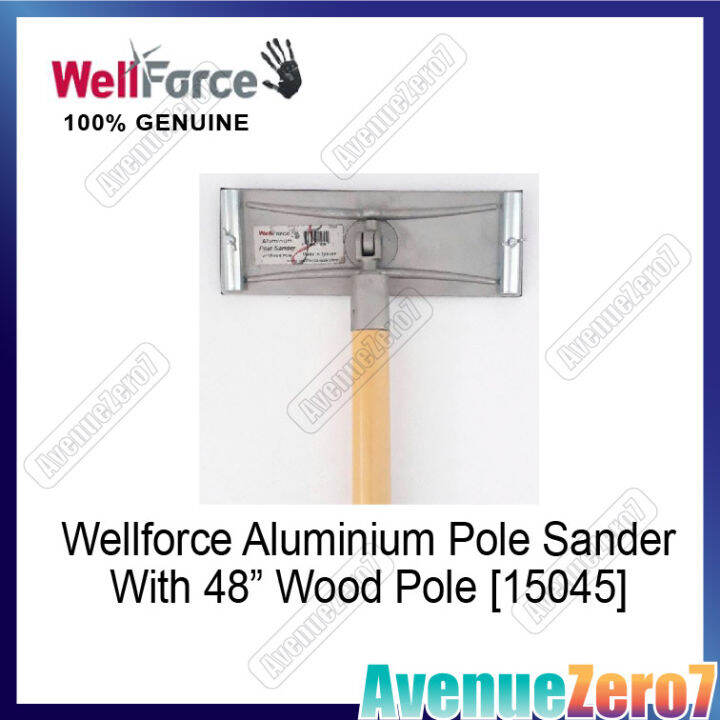 WELLFORCE Aluminium Pole Sander With 48” Wood Pole [WF-15045] | Lazada