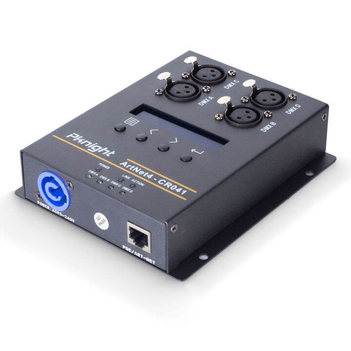 Pknight ArtNet DMX 2048 Ethernet Lighting Controller Interface，4 ...