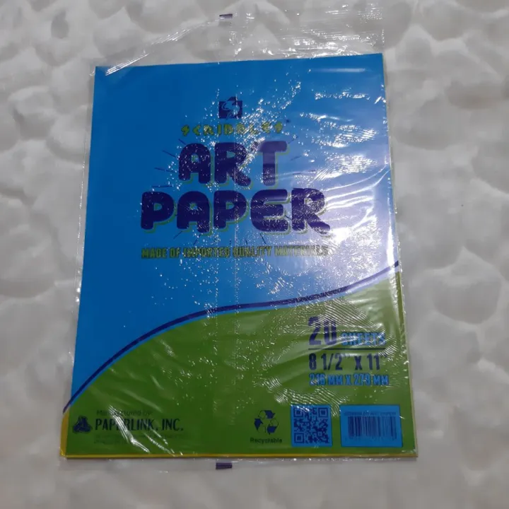 Art Paper (20 sheets) 8x11 inches | Lazada PH