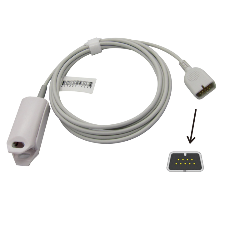 Compatible with NIHON KOHDEN,DB9 Type of Monitor Spo2 Probe Sensor ...