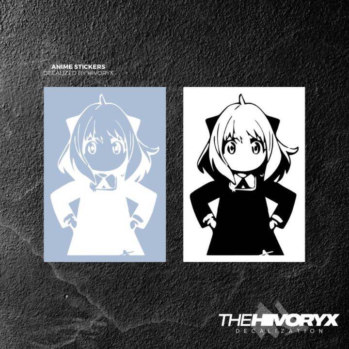 「CUTE ANYA FORGER HALF BODY | SPY x FAMILY」ANIME SERIES CAR DECAL ...