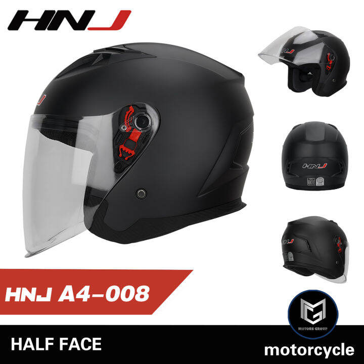 HNJ A4-008 Half Face Motorcycle Helmet single Visor motors Half Face ...