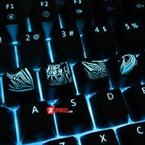 4Pcs League Of Legends LOL Backlight Keycaps Personality Translucent ...