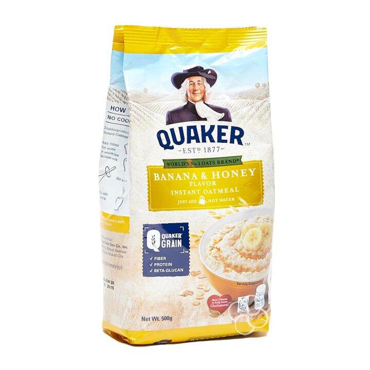 Quaker Oats Banana & Honey Instant Oatmeal 500g | Lazada PH