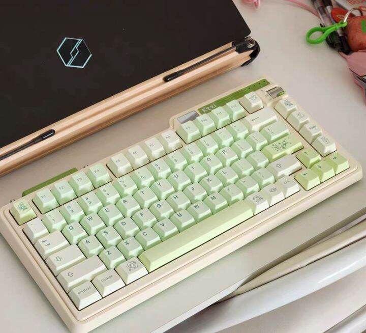 Ginkgo Keycaps 143 Keys Cherry Profile PBT Five-Sided Sublimation 6.25U ...