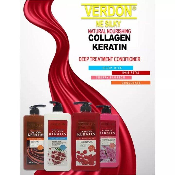 Verdon Natural Nourishing Collagen Keratin Deep Treatment Shampoo ...