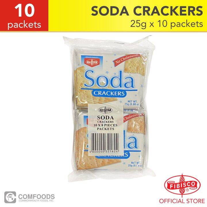 FIBISCO Soda Crackers 25g x 10 Packets | Lazada PH