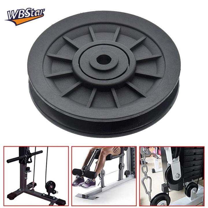 WBStar 105mm Pully Wheel Roller, Steel Fixed Pulley Block Loading 200kg ...