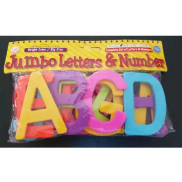 Hot sale ALPHABET JUMBO LETTERS AND NUMBERS BIG AND COLORFUL | Lazada PH