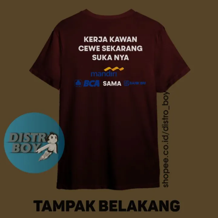 Sablon Belakang / Kaos baju kerja kawan cewe sekarang sukanya mandiri ... Sablon Belakang / Kaos baju kerja kawan cewe sekarang sukanya mandiri ...
