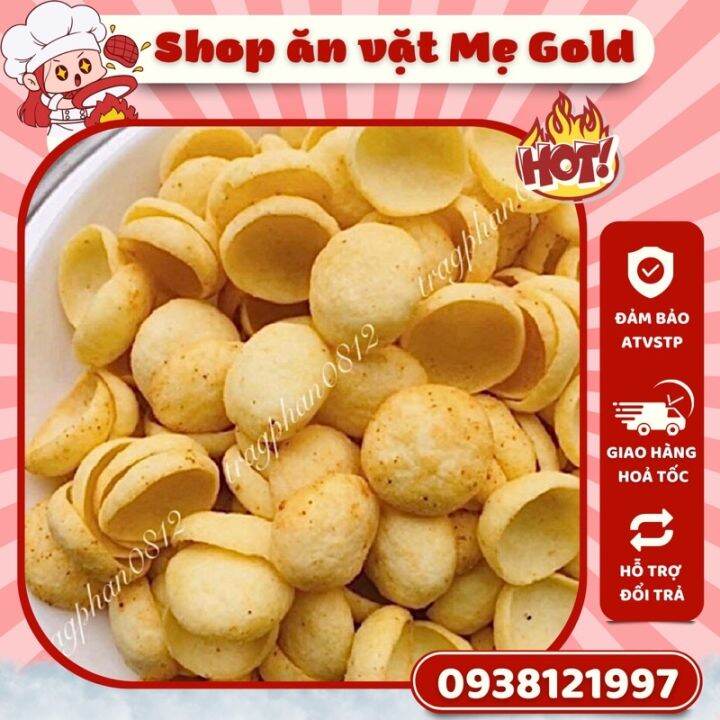 Bánh snack phồng lắc phomai, bim phô-mát, lá sen (500g) | Lazada.vn