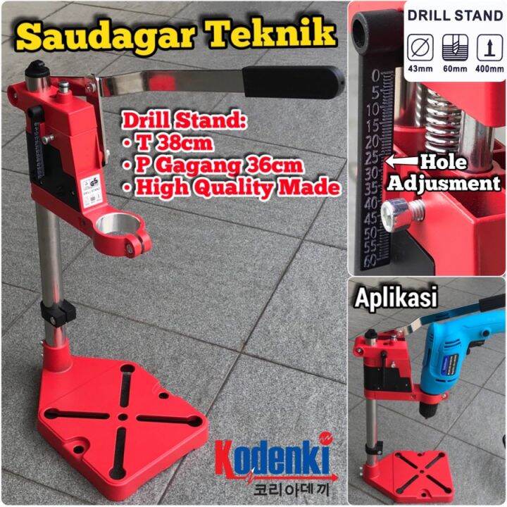 Drill Stand Dudukan Bor Tangan Stand Bor Kodenki | Lazada Indonesia