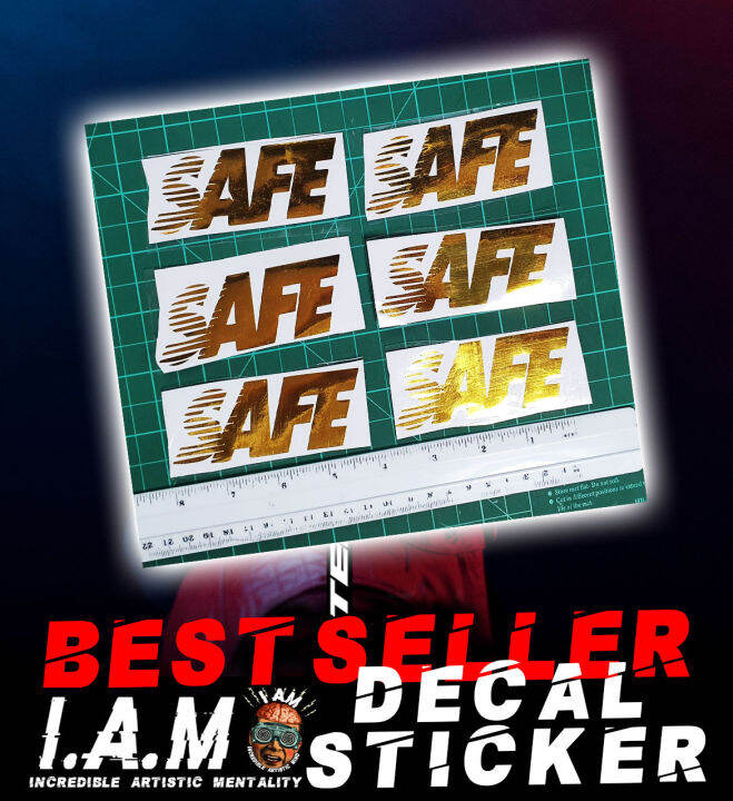 IAM Clothing Sticker Pack bundle decals free cut STAY SAFE LOGO 6pcs ...