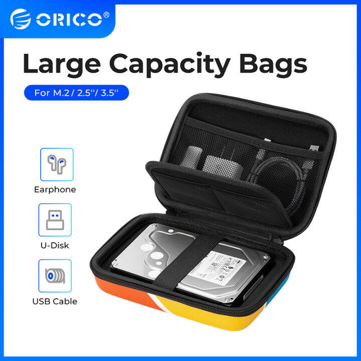 ORICO 2.5'' 3.5'' Hard Disk Case Protection Bag for External HDD M.2 ...