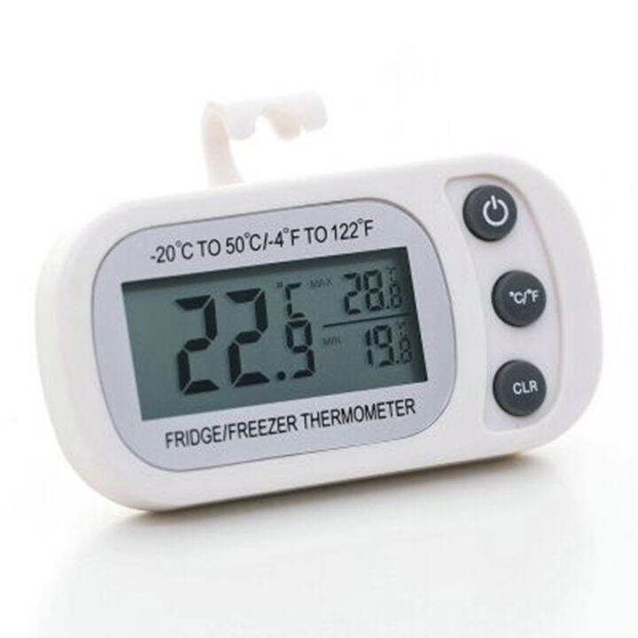LCD Digital Screen Precision Refrigerator Thermometer Adjustable Hook ...