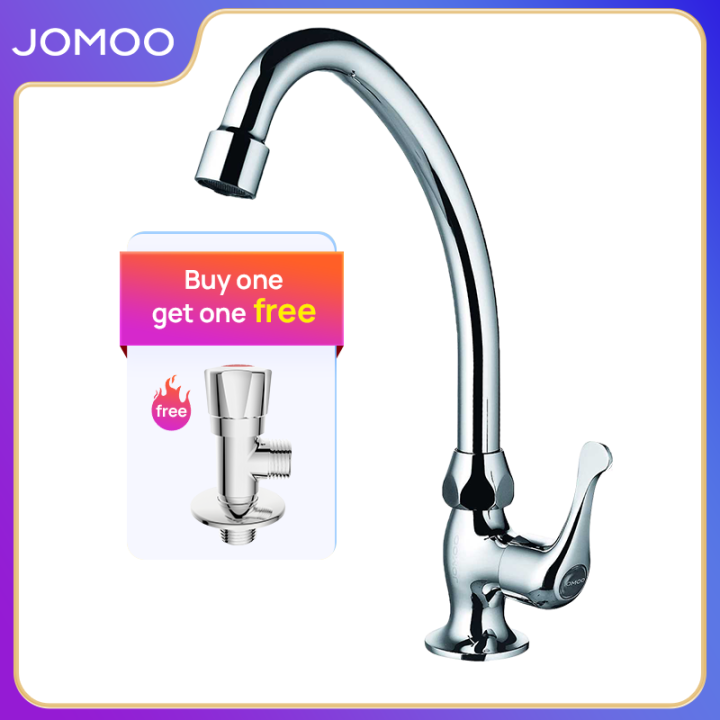 【Local Fulfillment】JOMOO Cold Water Faucet for Kitchen Sink 360° Swivel Outlet 7701-238/1C-I011 ...