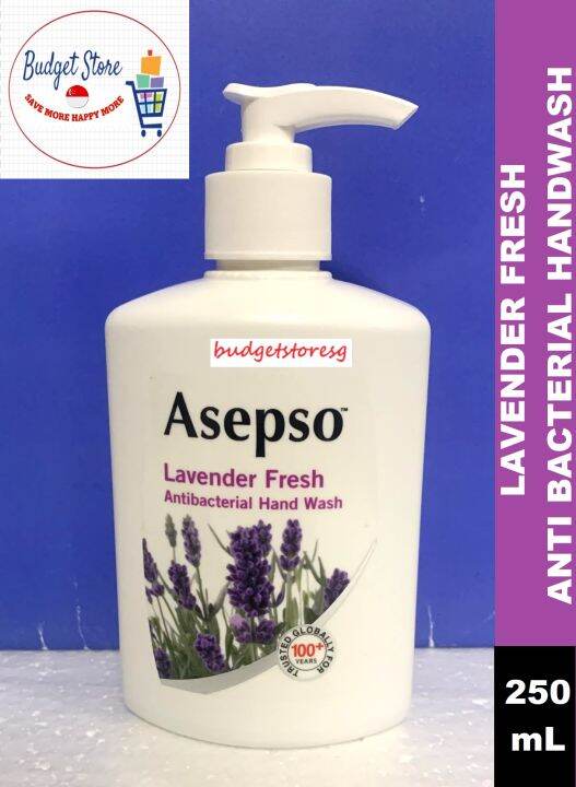 Asepso Antibacterial Hand Wash Lavender Fresh - 250 mL | Lazada Singapore