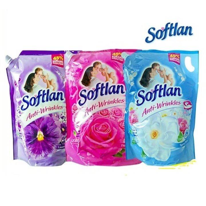 Softlan Anti-Wrinkles Softener 1.6L Refill Pack ( Mark RM6.49 ) 1 PEK | Lazada