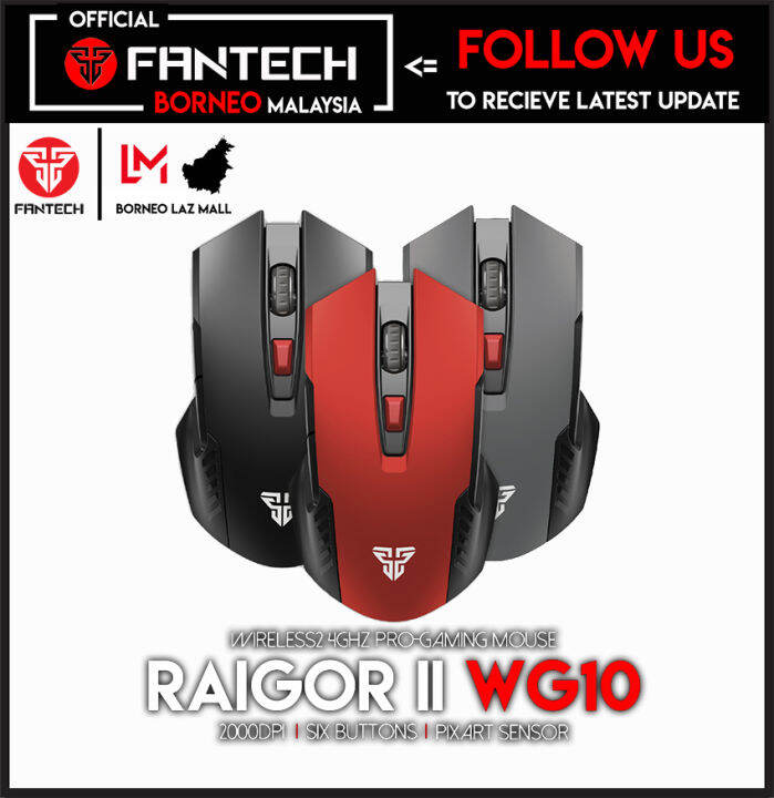 FANTECH WG10 Raigor II Wireless 2.4Ghz Gaming Mouse | Lazada